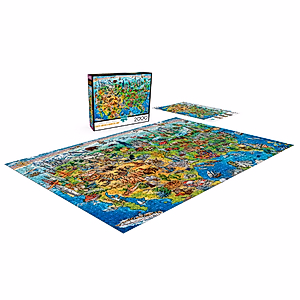 Buffalo Games - North America Wonders - 2000 Piece Jigsaw Puzzle, Blue