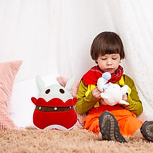 Qleewei 11.8 Inches Plush Bouncing Bomb Ball Stuffed Plushie Toy Game Bombs Plushies Doll Pillow for Cosplay Props Fans