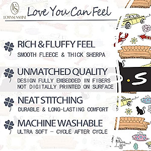 LOVINSUNSHINE Friends Merchandise Blanket Women Tv Show Blankets Friends Tv Show Sherpa Blanket Friends Tv Show Blankets Friends Gifts Tv Show Blanket for Couch Bed 50x60 -