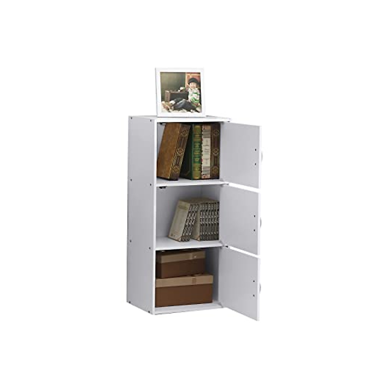 HODEDAH IMPORT Bookcase, White