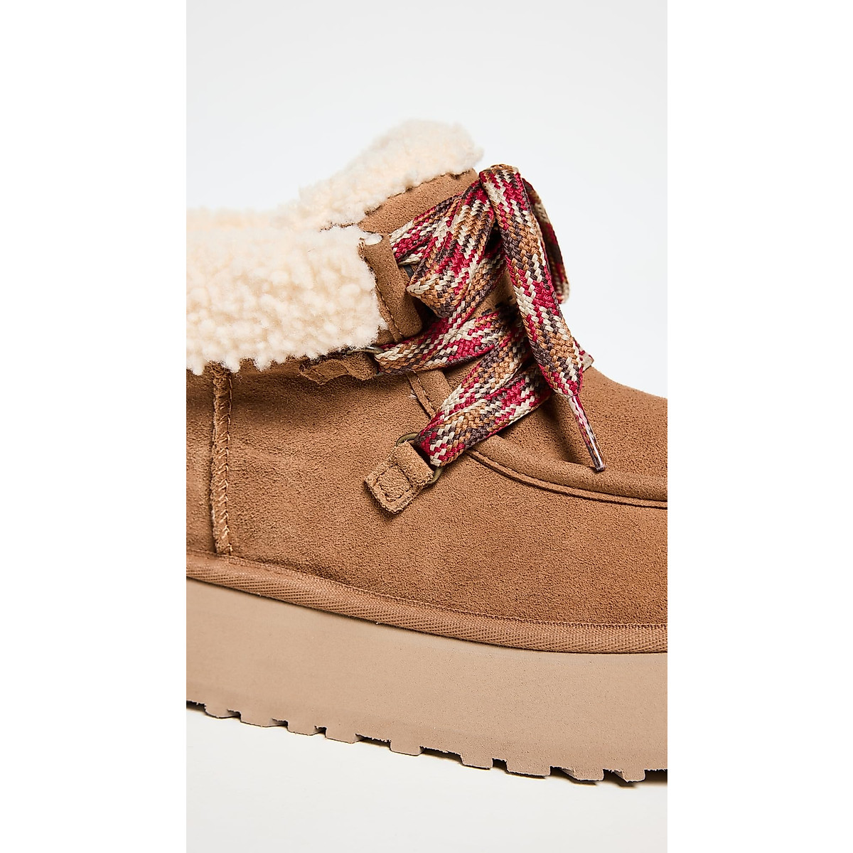UGG Women's Funkarra Cabin Cuff Slipper, Chestnut, 9