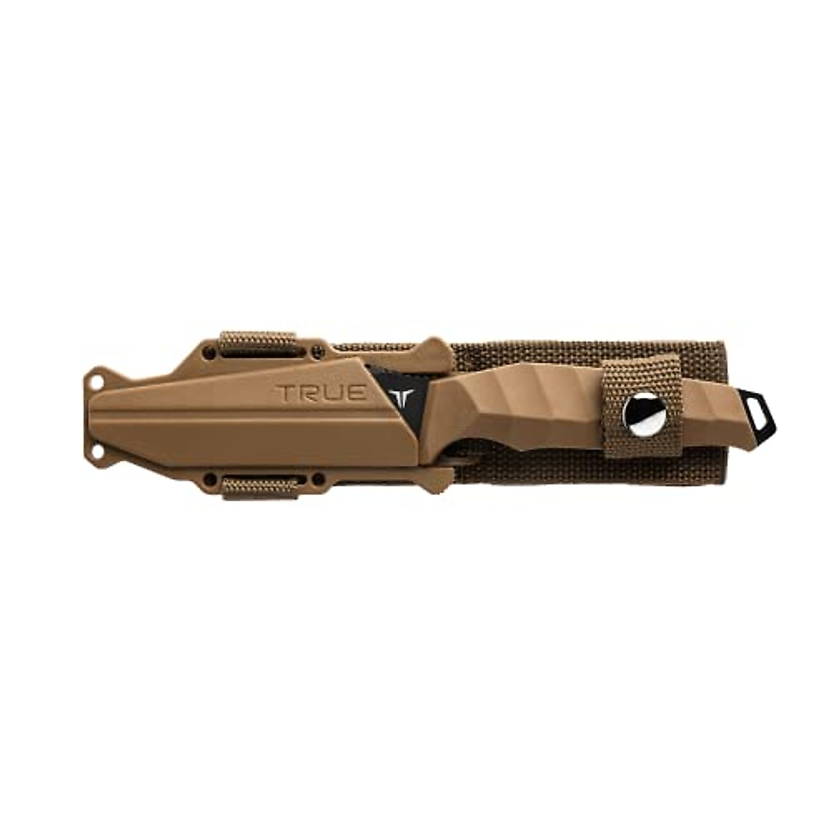 TRUE Fixed Blade 4 Inch Task Knife | Fixed Blade Knife with 4" Drop Point Blade, Black