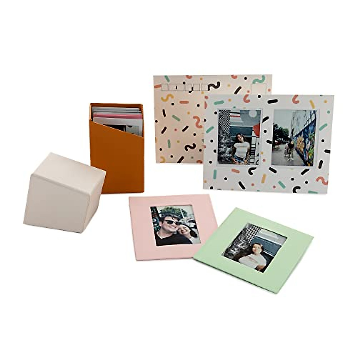 Fujifilm Instax Mini Link 2 Instant Smartphone Printer (Soft Pink) Bundle Instax Mini Twin Film Pack (20 Exposures) and Instax Film Kit (3 Items)