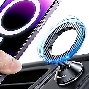 andobil Magnetic Phone Holder for Car [Small BUT Ultra Stable] All-Metal Dashboard Car Mount [Powerful 20 Magnets] Phone Mount for Car Compatible with iPhone 14 13 12 Pro Max/Samsung/MagSafe Case