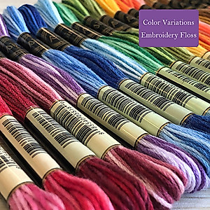 26 Gorgeous Color Variations Floss Variegated Cross Stitch Threads, Set B
