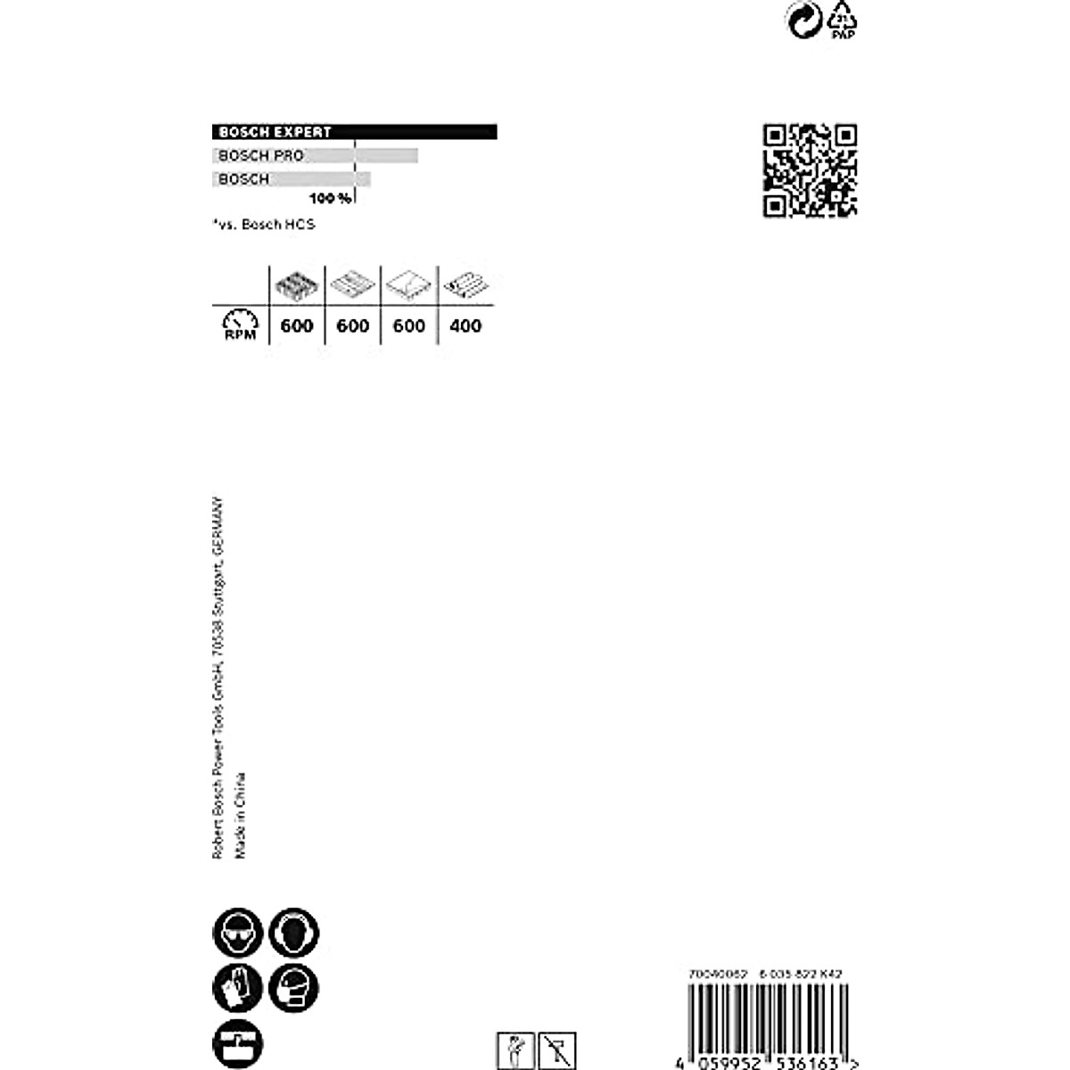 Bosch Professional 1x Expert Construction Material Hole Saw (for Softwood, Ø 68 mm, Accessories Rotary Impact Drill)