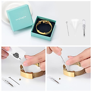 zeqingjw Adjustable Cremation Jewelry Urn Bracelet for Ashes Personalized Message Urn Bangle for Women Men Memorial Keepsake-Forever in My Heart