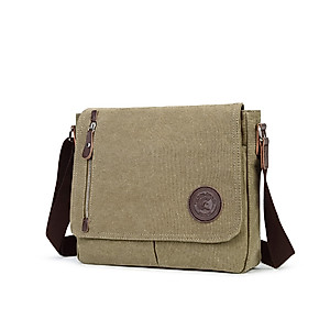 Sechunk Canvas Small Messenger Bag Shoulder bag Cross body bag for men boy