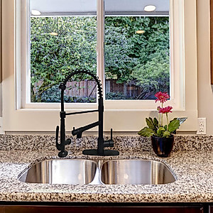 Fapully 10 Inch Sink Hole Cover,Black Faucet Deck Plate Escutcheon Plate for 3 Holes Kitchen Sink