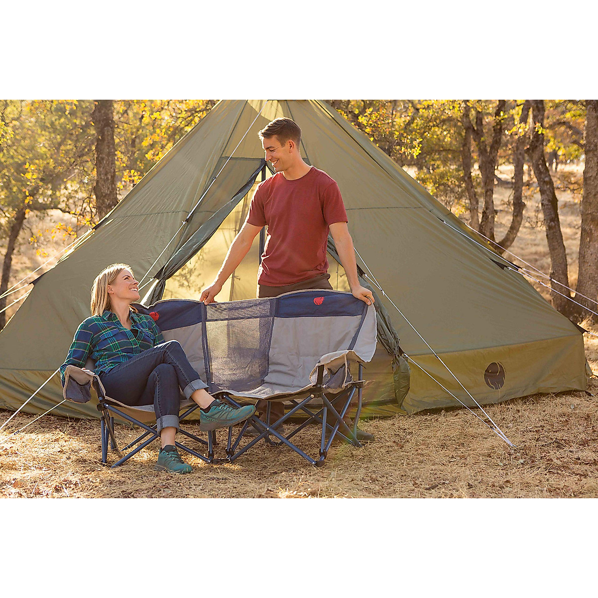 OmniCore Designs 12 Person 18' Teepee Camping Tent with Vented Roof