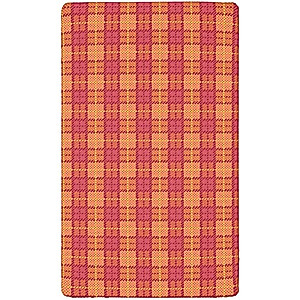 Pink and Orange Themed Fitted Crib Sheet,Standard Crib Mattress Fitted Sheet Ultra Soft Material-Great for Boy or Girl Room or Nursery,28“ x52“,Dark Peach Dried Rose