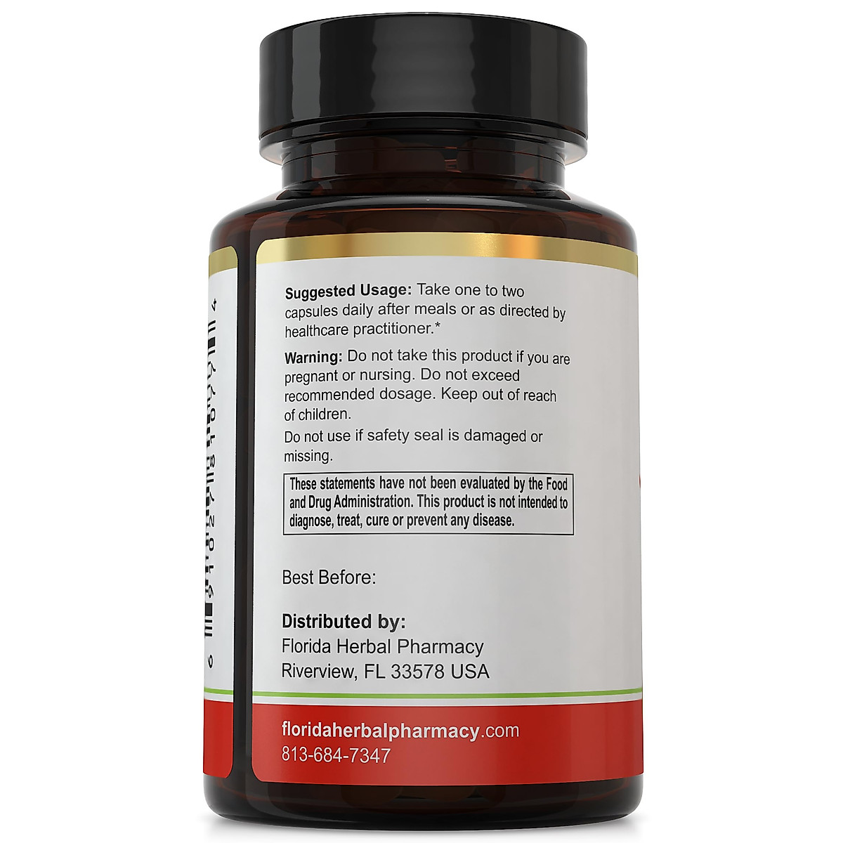 Florida Herbal Pharmacy, Jujube Fruit Extract Capsules 10:1 (120 Capsules) 500 mg per Capsule, 1000 mg Serving