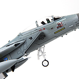 1:100 Scale F15 Aviation Model, Toys Display Static Aviation Warplane for Boys Girls