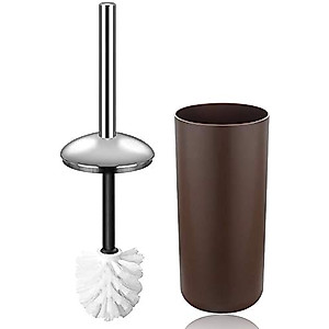 KIRSTHM Bathroom Accessories Sets 6 Piece, Bathroom Set 6 Pieces Plastic Lotion Dispenser, Toothbrush Holder, Bathroom Tumblers, Soap Dish, Trash Can, Toilet Brush Set with Drawstring Trash Bags