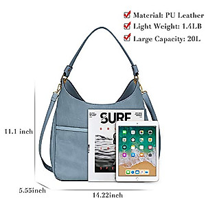 NUBILY Handbags For Women Leather Purses and Handbags Large Crossbody Bags with Adjustable Shoulder Strap