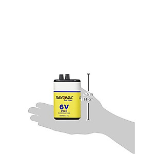 Rayovac 6V Battery 945R4C, Heavy Duty Lantern Battery, 1 Count