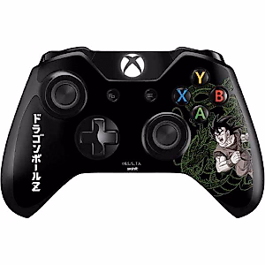 Skinit Decal Gaming Skin Compatible with Xbox One Controller - Officially Licensed Dragon Ball Z Goku and Shenron Design
