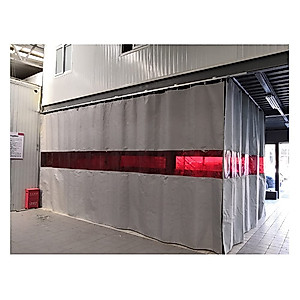 XXIOJUN-Shower Mat Industrial Welding Curtain, Welding Blanket Silicone Coated, Flame Retardant Fiberglass 650gsm Thick Welding Shield up to 1000°f, Weld Curtain for The Use by Welders, Cutters