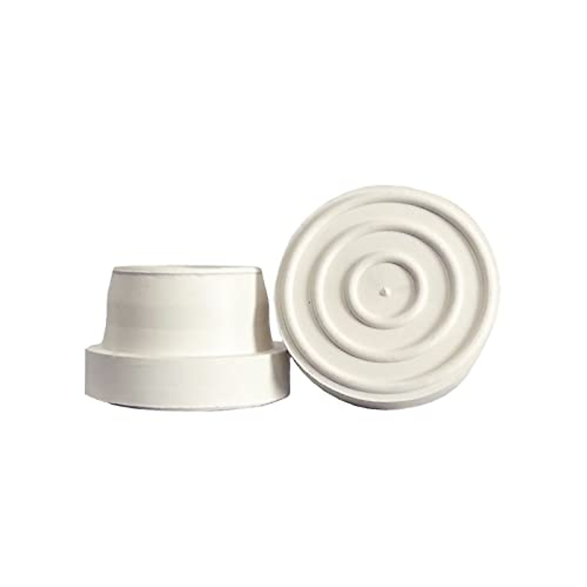 Set of Two White Ladder Bumpers for Swimming Pool Ladders