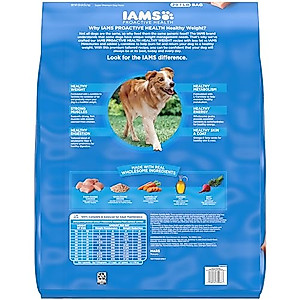 IAMS Adult Healthy Weight Control Dry Dog Food with Real Chicken, 29.1 lb. Bag