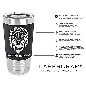 LaserGram 20oz Vacuum Insulated Tumbler Mug, PA Physician Assistant, Personalized Engraving Included (Silicone Grip, Black)