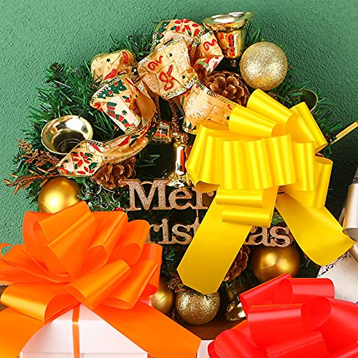 Pull Bows for Gift Wrapping, Gift Bows with Ribbon Mixed Color Bows Gift Wrap Bows for Wedding, Birthday, Anniversary, Party Favors 6 Inch (24 Pieces)