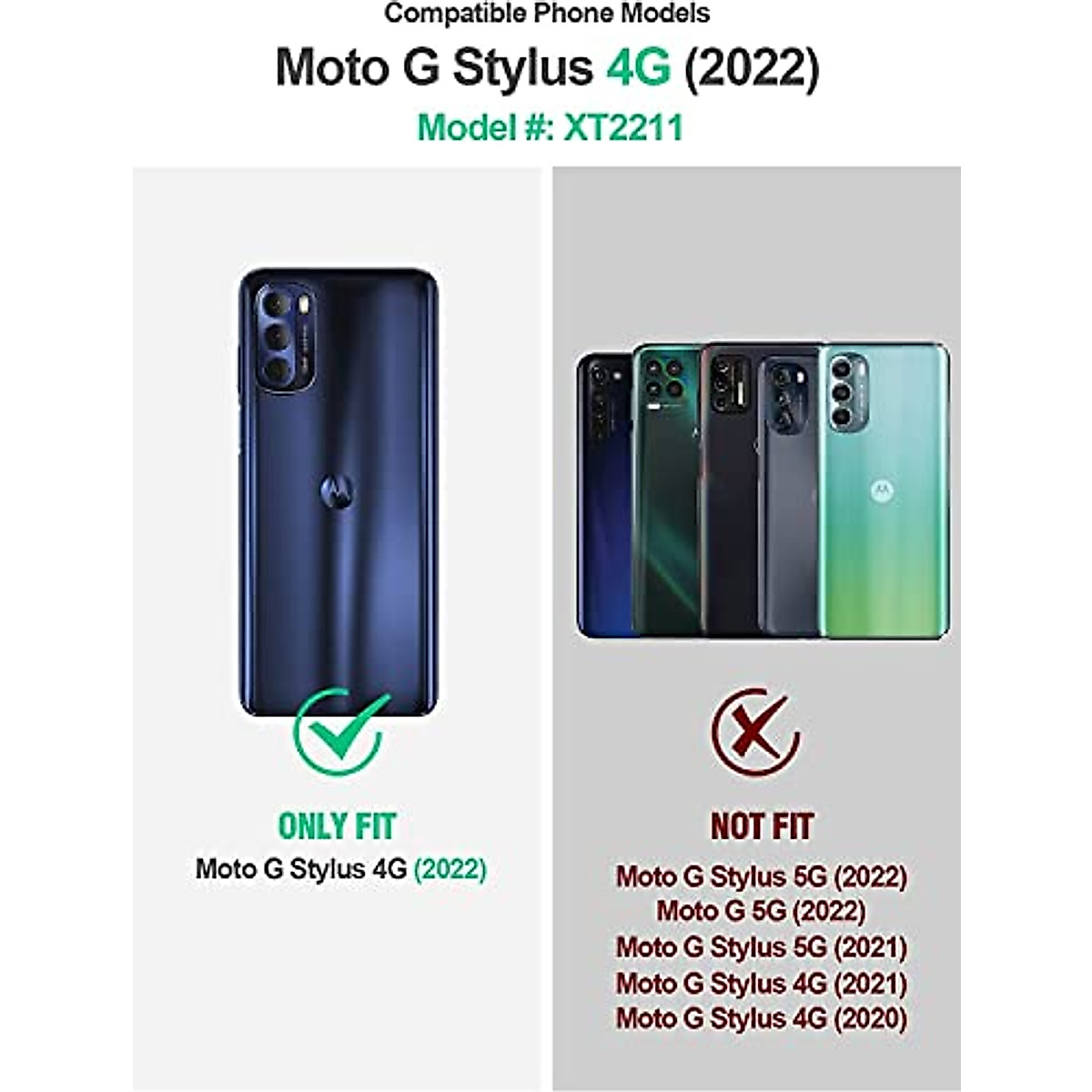 NZND Case for Motorola Moto G Stylus 2022 4G (Not Fit 5G) with [Built-in Screen Protector], Full-Body Protective Shockproof Rugged Bumper Cover, Impact Resist Durable Case (Marble Design Sapphire)