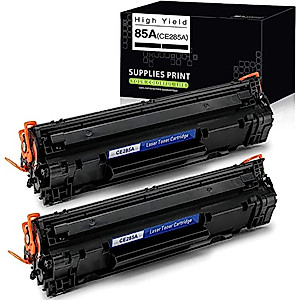 Compatible Toner Cartridges Replacement for HP 85A CE285A Compatible with Laserjet Pro P1102W P1109W M1212NF M1217NFW Printer (2 Black) 1