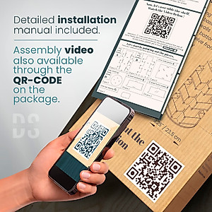 DS THE DISPLAY STORE 3 Tier Rotating Sticker Display Stand for Vendors, Black Wooden Countertop Organizer Shelf for Coasters, Retail, Showcase, Tradeshow
