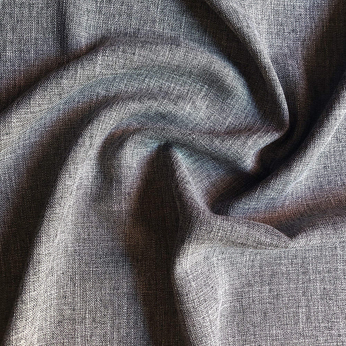 Gray Menswear Light Semi-Sheer Linen Upholstery Fabric 54" by The Yard