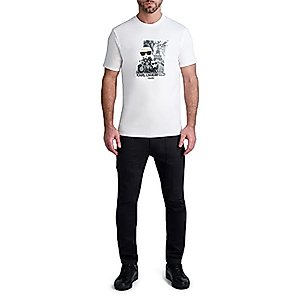 Karl Lagerfeld Paris Men's Soft Cotton Crew Neck T-Shirt, White, XX-Large
