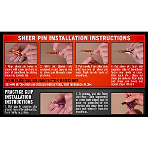 Thorn Archery Sheer Pins Compound Orange 12 pk.