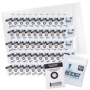Integra Boost 2-Way Humidity Control Pack - Preserve Flavor & Control Humidity at 62% RH - Moisture Absorber for Herbs, Spices & More - 4 Gram (Pack of 50)
