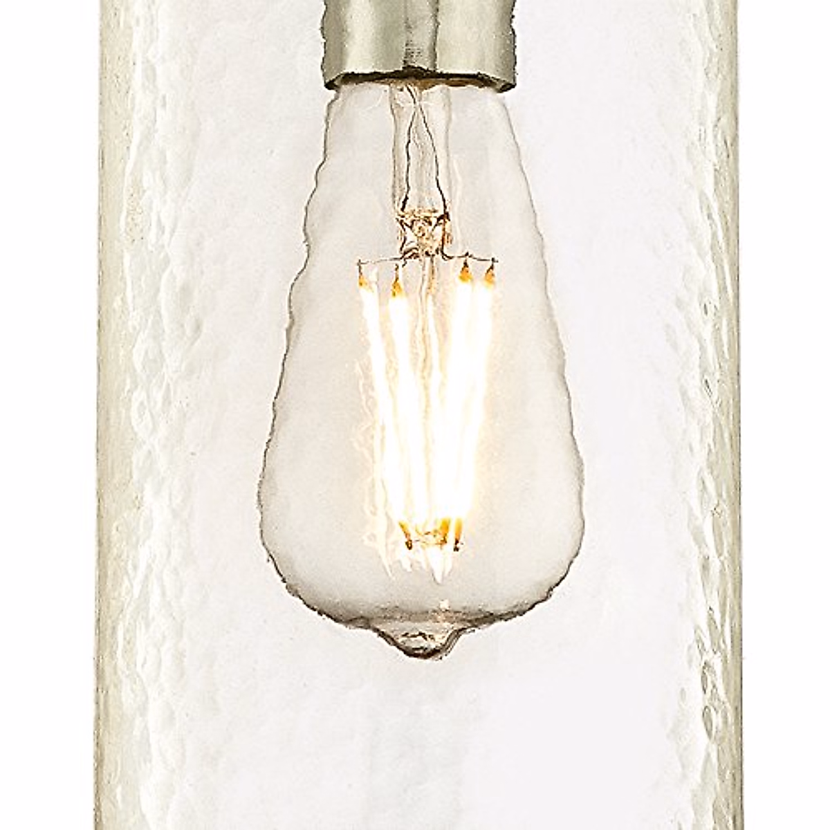 Westinghouse Lighting 6329000 One-Light Indoor Mini Pendant, Brushed Nickel Finish with Clear Textured Glass
