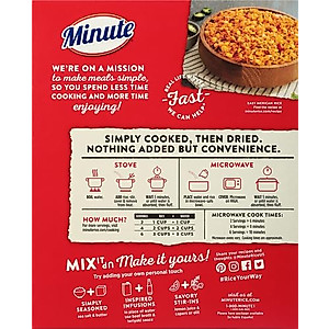 Minute White Rice, Instant White Rice for Quick Dinner Meals, 72-Ounce Box