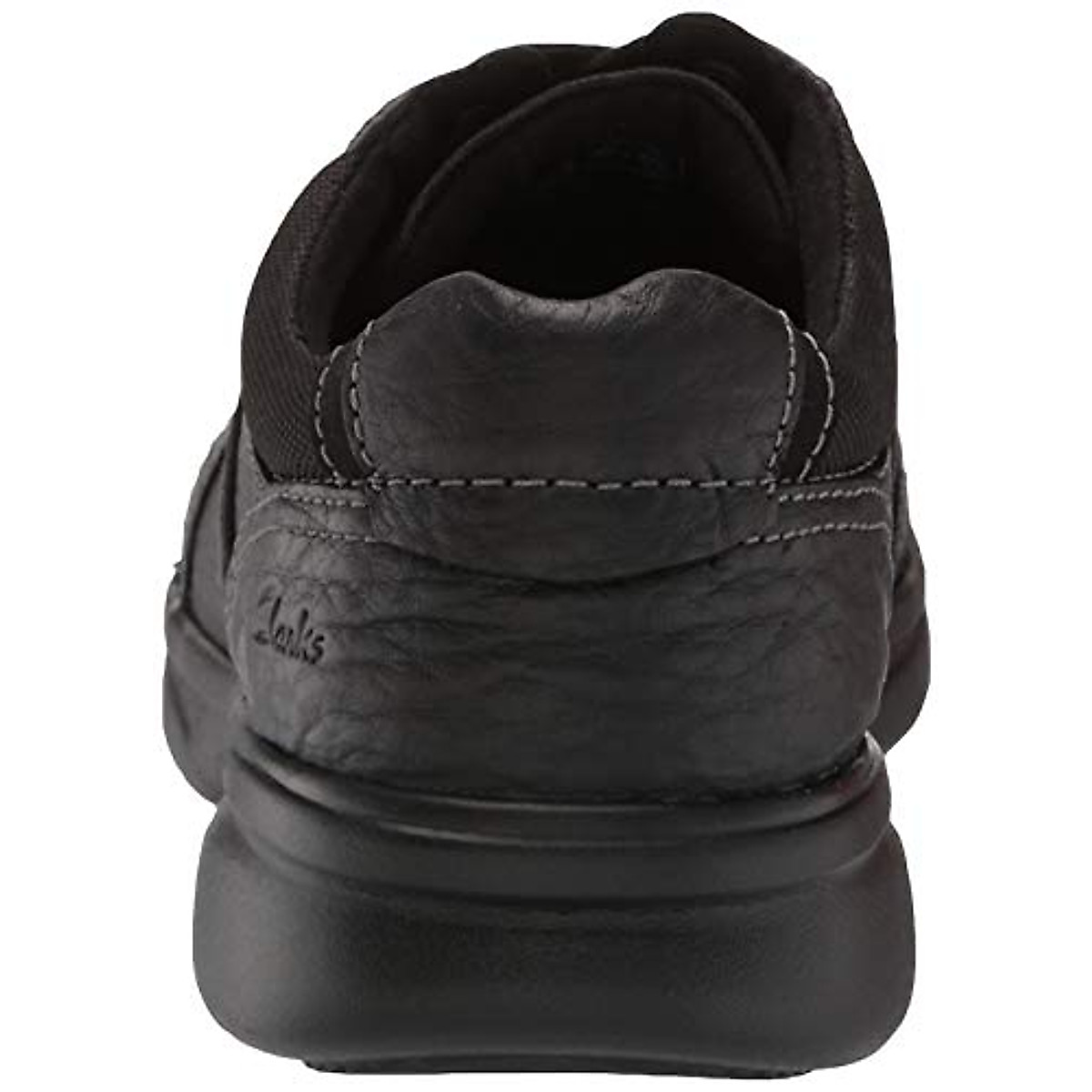 Clarks Men's Bradley Walk Oxford, Black Tumbled Leather, 11 Wide