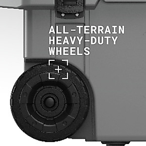 Pelican 80QT Elite Wheeled Cooler (Tan) | 58 Can Capacity with Ice | 10 Day Ice Retention | Built-in Bottle Opener | Guaranteed for Life