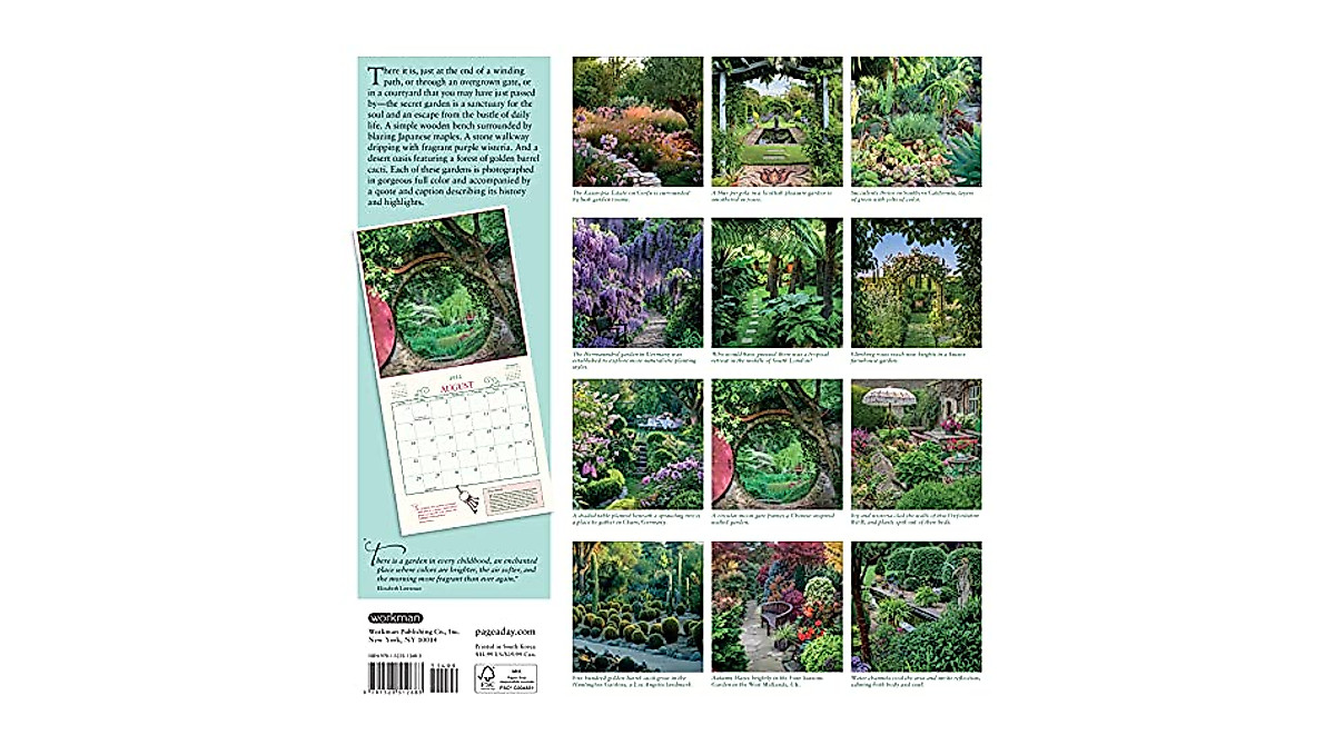 Secret Garden Wall Calendar 2022 - Serene Garden Photography & Inspiration