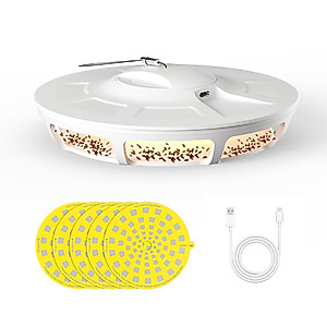 Mosalogic Electric Flea Trap and Killer for Inside Your Home Indoor Fly Light Trap-Natural and Child-Friendly Indoor Flea Control Solution for Home & Garage with 5 Glue Disc Refills