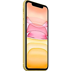 Apple iPhone 11, US Version, 64GB, Yellow - Unlocked (Renewed)