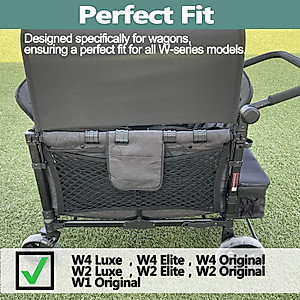 Bandelt Stroller Wagon Cargo Net Compatible with Wonderfold All W-Series Models Heavy Duty Baby Stroller Organizer Mesh Cargo Net for Extra Storage Space Large Storage Capacity