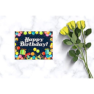 Stonehouse Collection 24 Pack Birthday Card Assortment of 5x7 Cards - Boxed Set of 24 Cards & Envelopes - Blank Birthday Cards - Great For Office Birthdays -USA Made