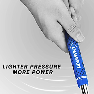 CHAMPKEY Golf Grips 13 Pack | Come with Solvent,15 Tapes,Vise Clamp and Hook Blade | All Weather Control and High Feedback Golf Club Grips