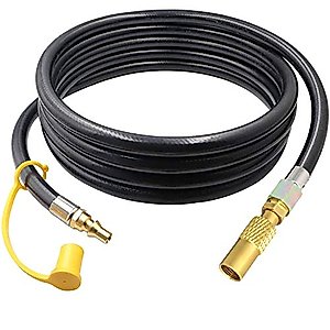 MCAMPAS Propane Adapter with RV Extension Hose 12FT Quick Connect Kit Replacement for Coleman Roadtrip LXE Portable Grill ONLY Hook Up RV Motorhomes