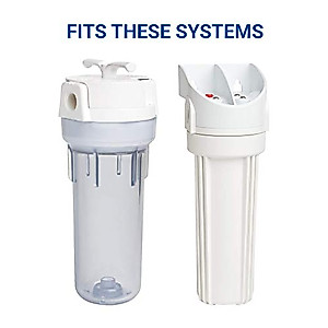 EcoPure EPW2F Premium Fact Universal Whole Home Filter (2 Pack), Dark Gray/Black