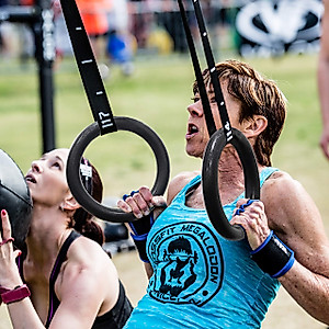 Valor Fitness GRA-2 ABS Plastic Gymnastic Rings with Adjustable Straps (Set of 2) – Promotes Muscular Physique and Improves Performance in Cross Training, Gymnastics, and Strength Training