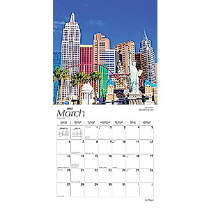 Las Vegas 2022 12 x 12 Inch Monthly Square Wall Calendar with Foil Stamped Cover, USA United States of America Nevada Rocky Mountain City