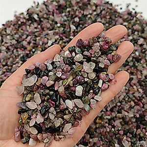 GAJUST 100g Bulk Natural Tourmaline Chip Stone Crystal Quartz Collectible Specimen Gemstone Aquarium Decor