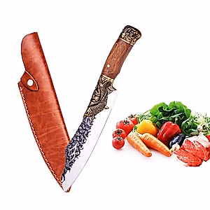ZONGHAI Chef Knife 8.47 inch Kitchen Knife - Professional Meat Knife with Ergonomic Handle and Gift Box for Family & Restaurant