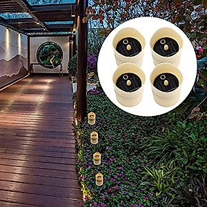 ibasenice Led Solar Tea Lights Flameless Tealight Candles Outdoor Lighting Night Light for Lantern Garden Camping and Home Decor 4pcs